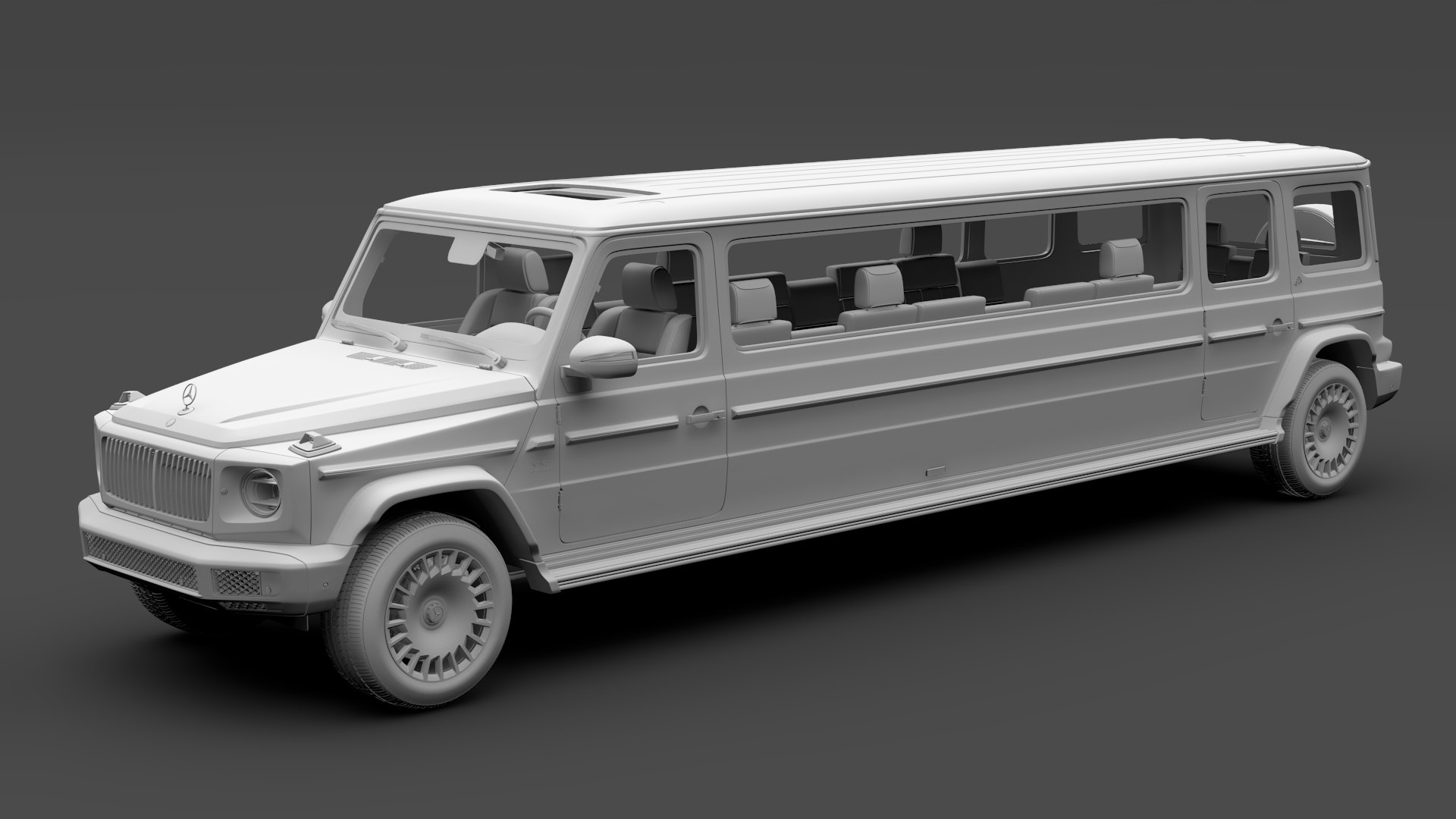 Mercedes-maybach G 600 Limousine 3D Model - TurboSquid 1393693