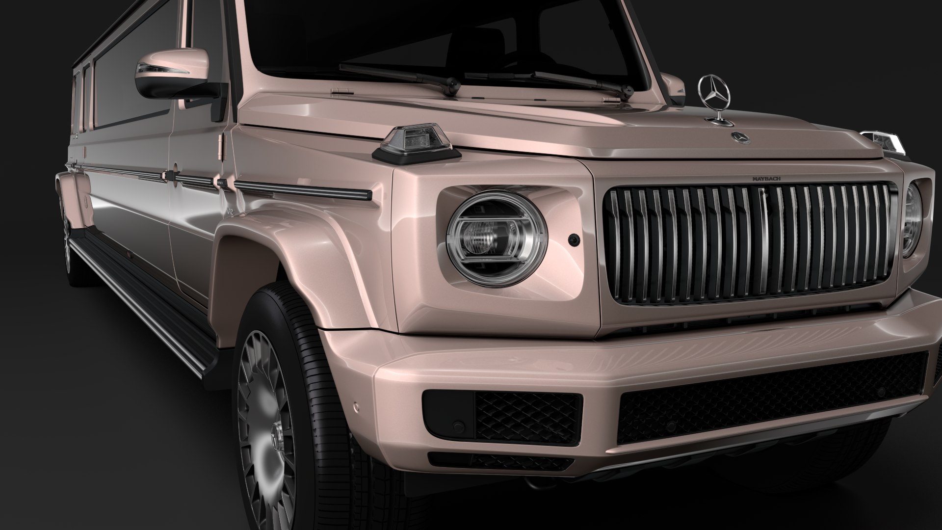 Mercedes-maybach G 600 Limousine 3D Model - TurboSquid 1393693