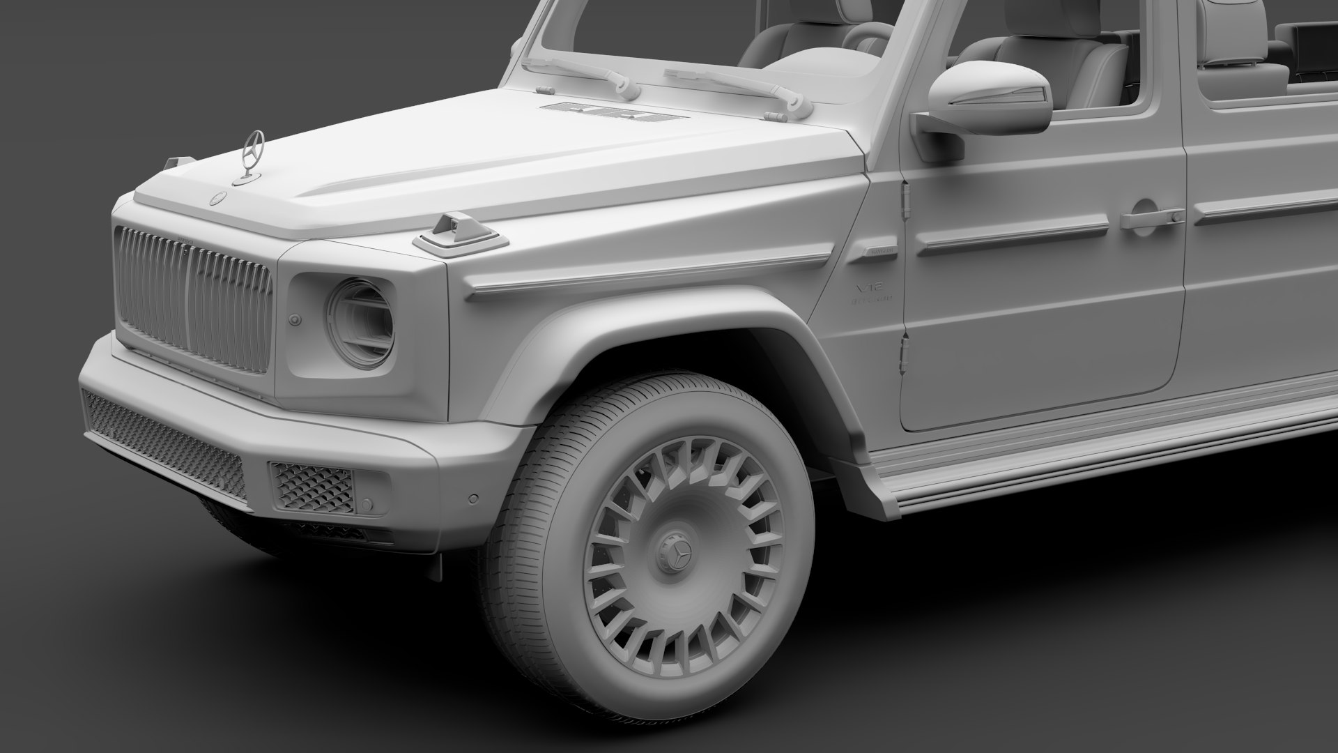 Mercedes-maybach g 600 limousine 3D model - TurboSquid 1393693