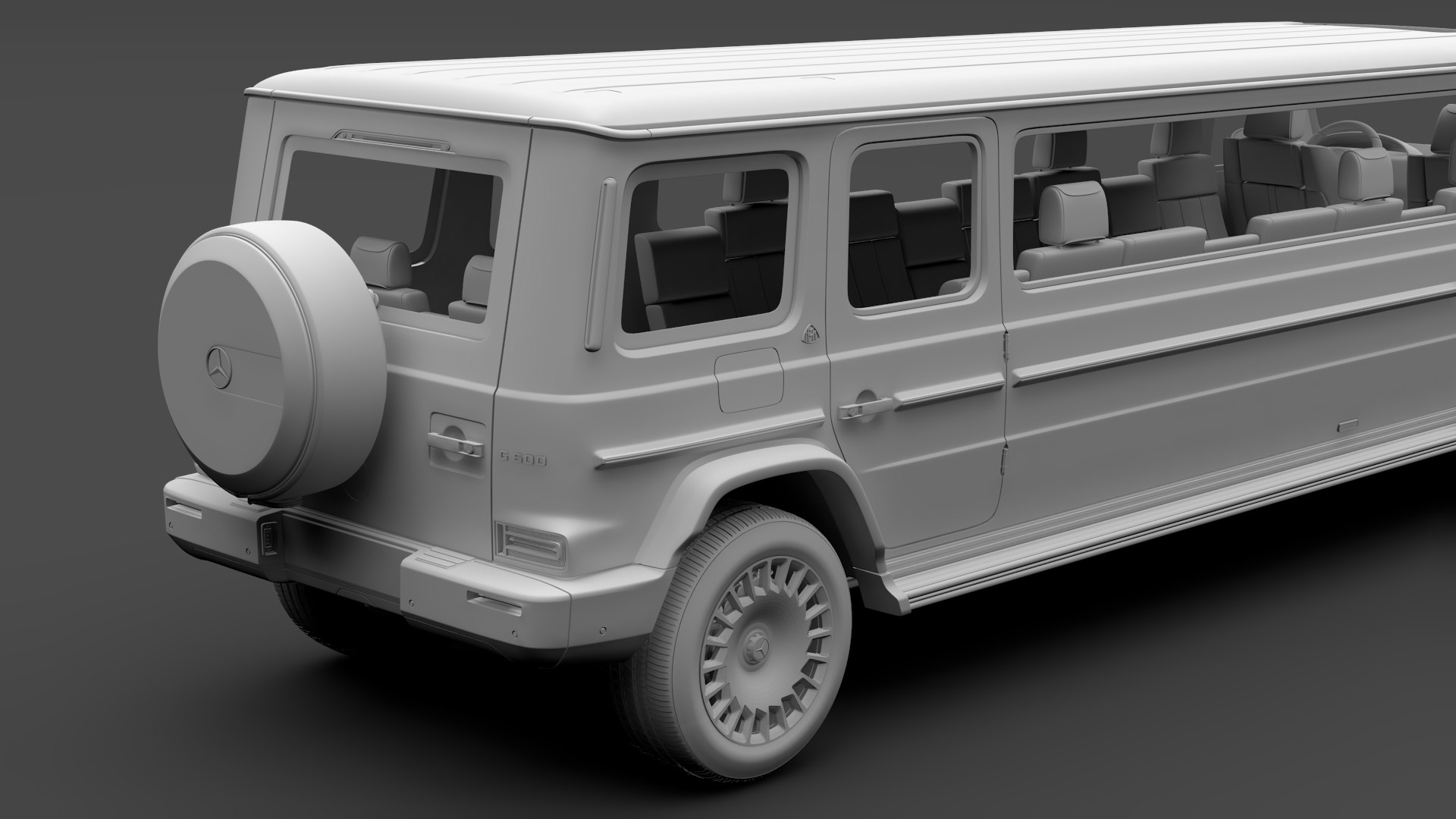 Mercedes-maybach G 600 Limousine 3D Model - TurboSquid 1393693