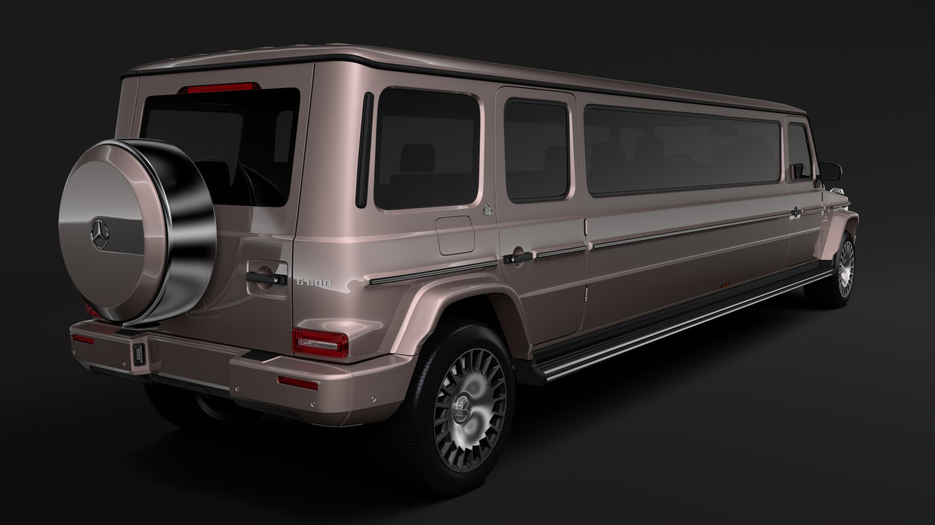 Mercedes-maybach G 600 Limousine 3D Model - TurboSquid 1393693