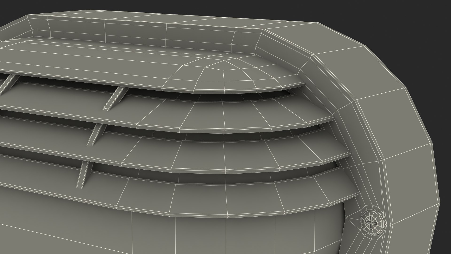 3D Bulkhead Wall Light Switched On - TurboSquid 1978391