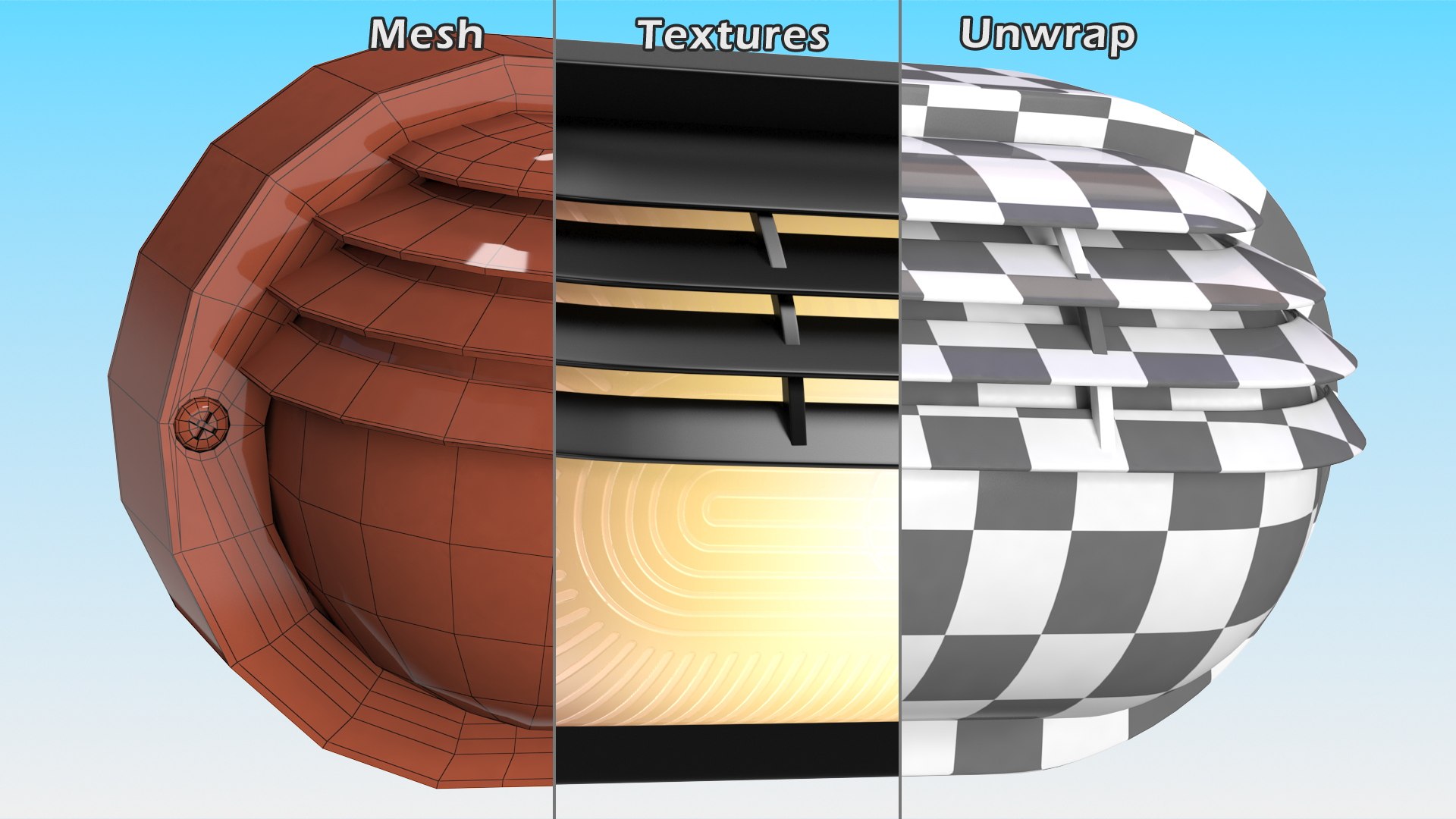 3D Bulkhead Wall Light Switched On - TurboSquid 1978391