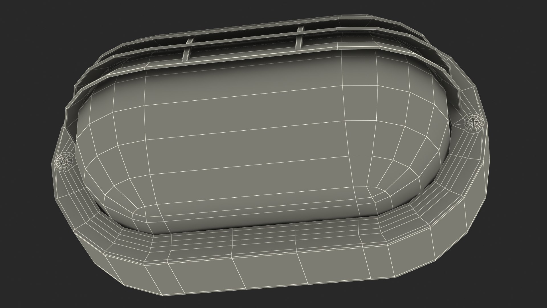 3D Bulkhead Wall Light Switched On - TurboSquid 1978391