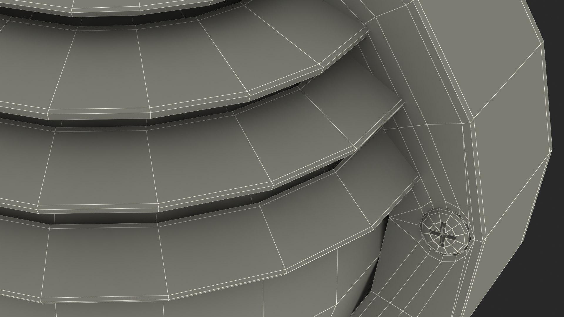 3D Bulkhead Wall Light Switched on - TurboSquid 1978391