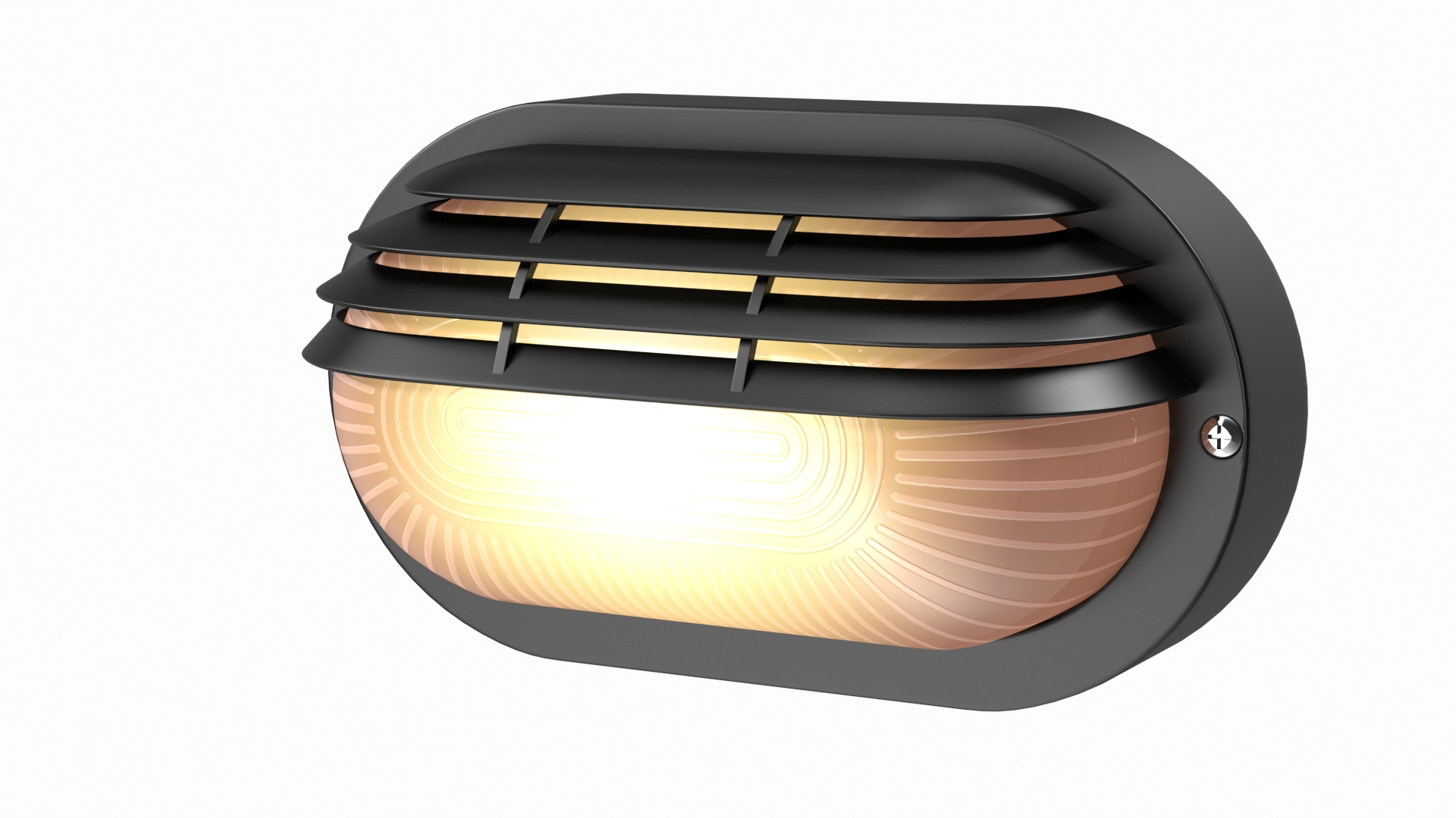 3D Bulkhead Wall Light Switched On - TurboSquid 1978391