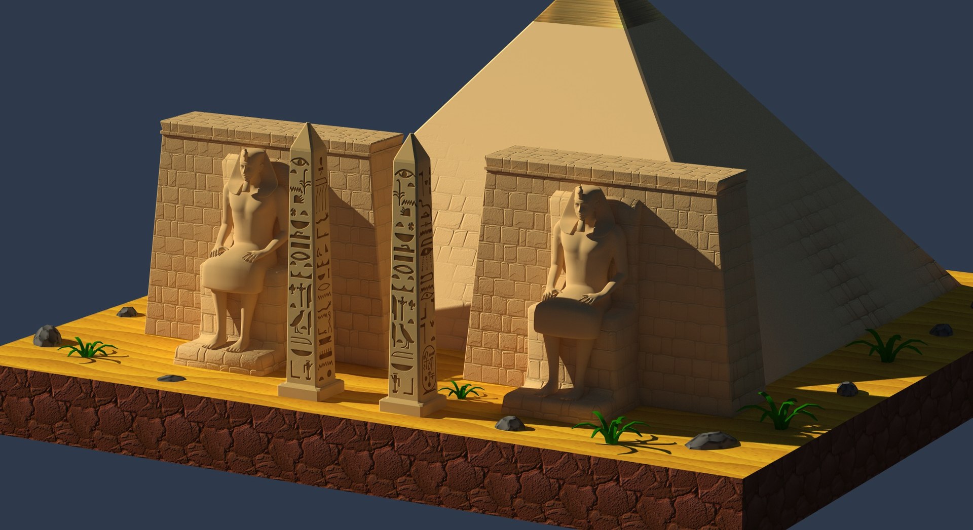 Cartoons Monuments Collection model - TurboSquid 2032141