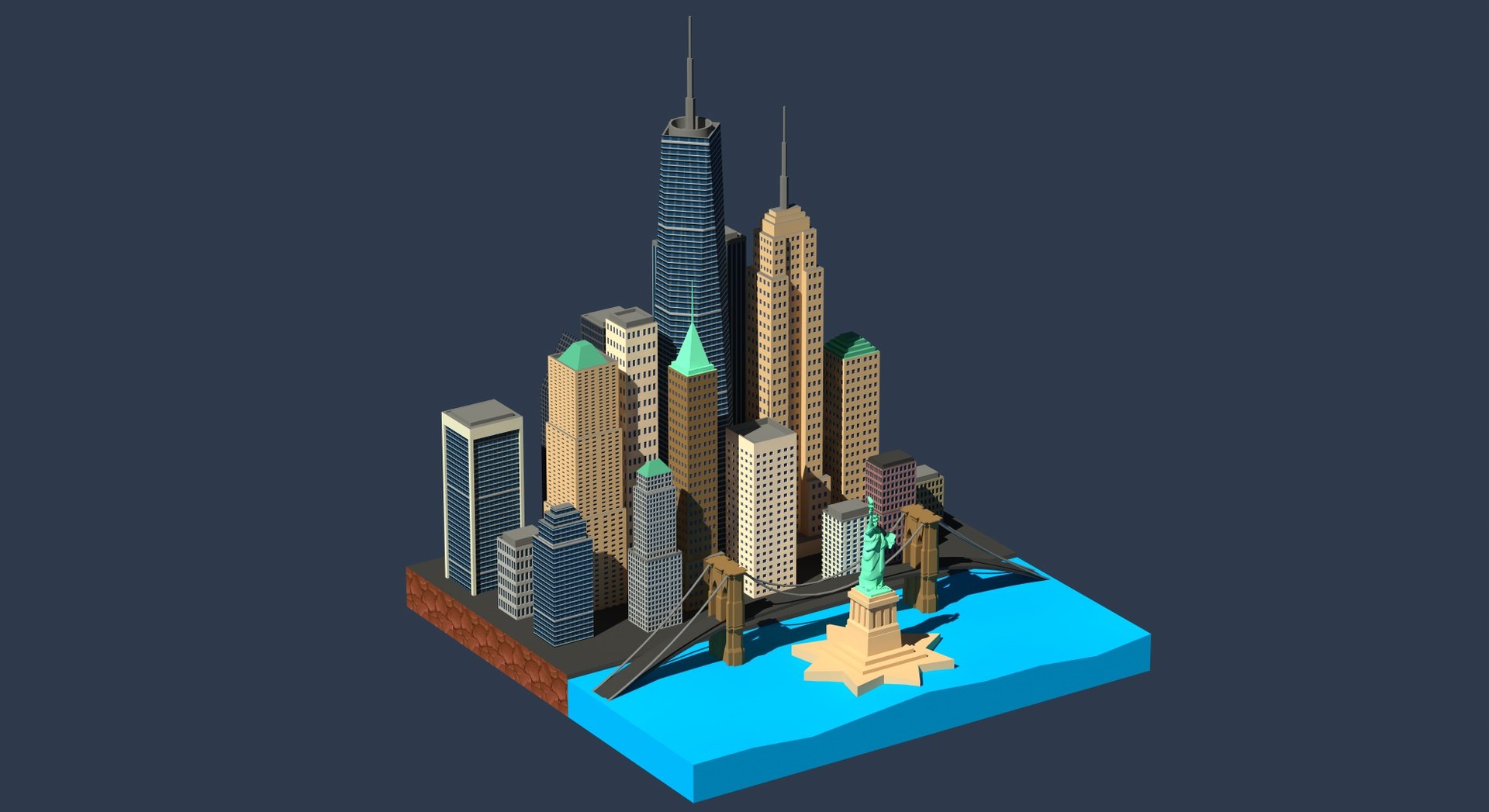 Cartoons Monuments Collection model - TurboSquid 2032141