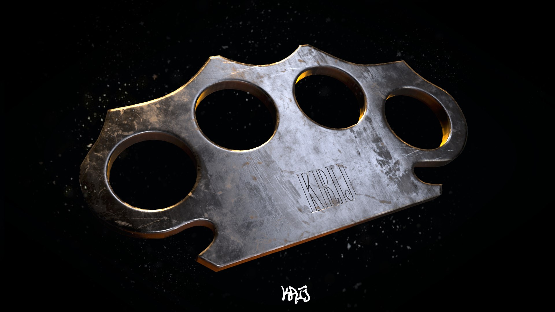 3D Brass Knuckles - TurboSquid 1814092