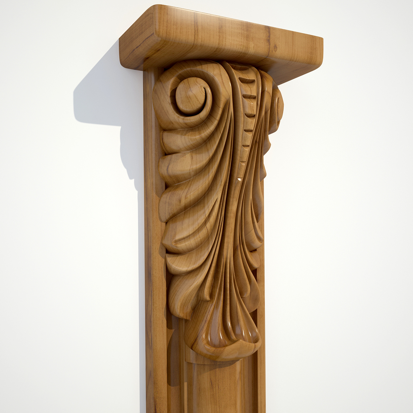 3dsmax wooden column classical furniture
