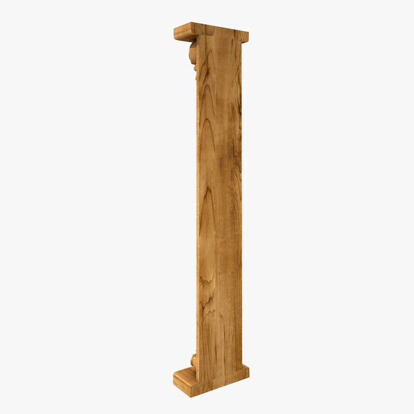 3dsmax wooden column classical furniture
