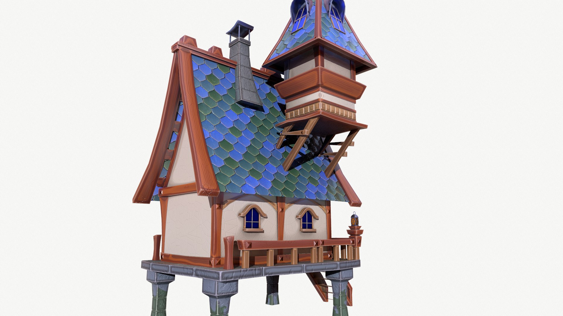 3D Stylized Toon Building-1 Model - TurboSquid 1947566