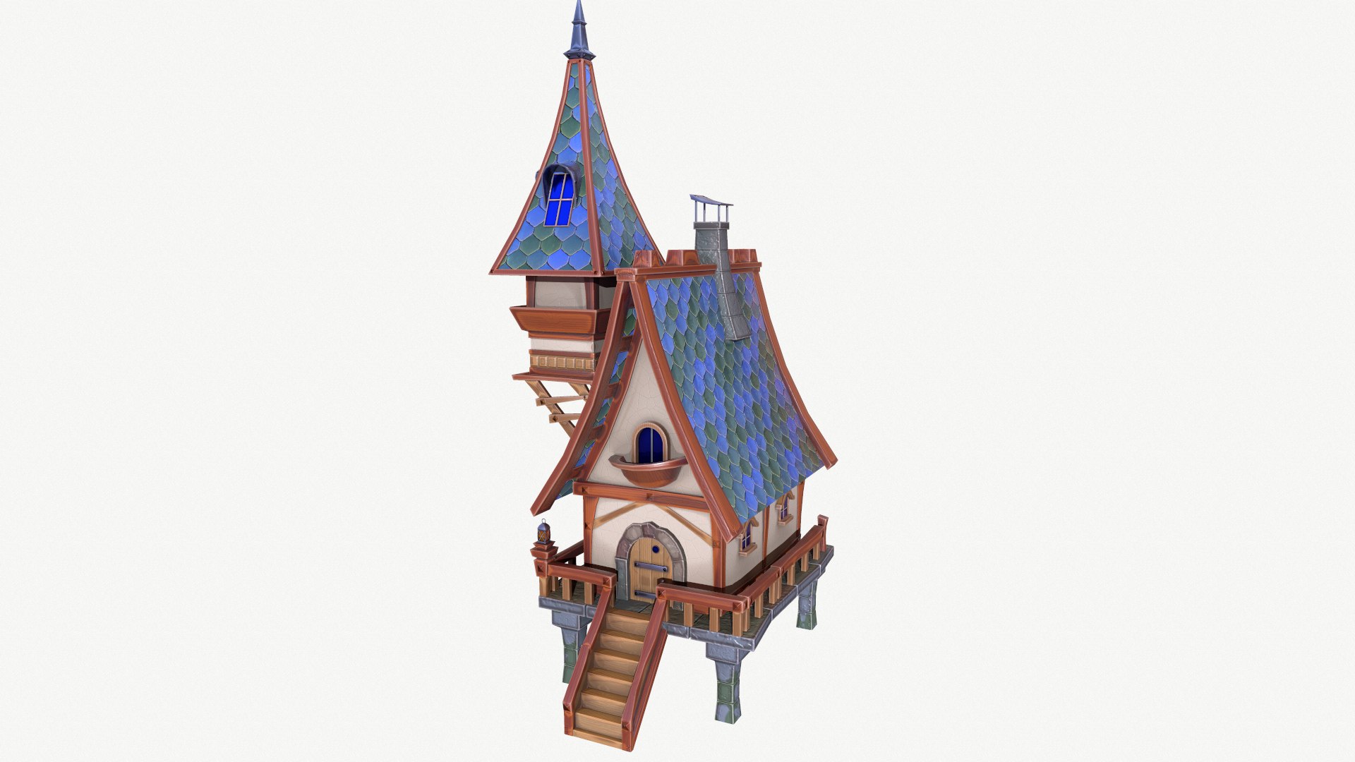 3D Stylized Toon Building-1 Model - TurboSquid 1947566