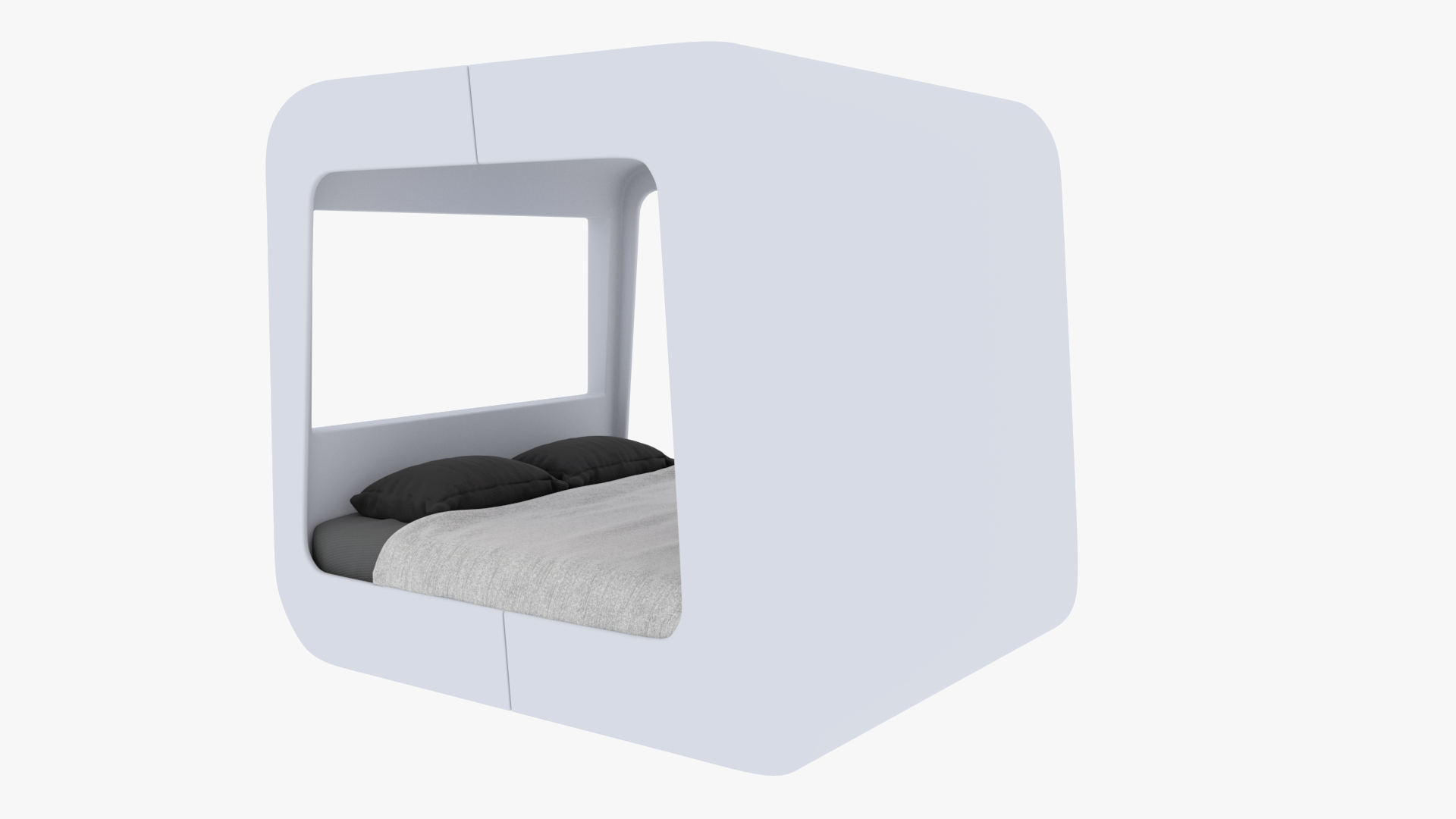 3D Futuristic Bed - TurboSquid 1673309