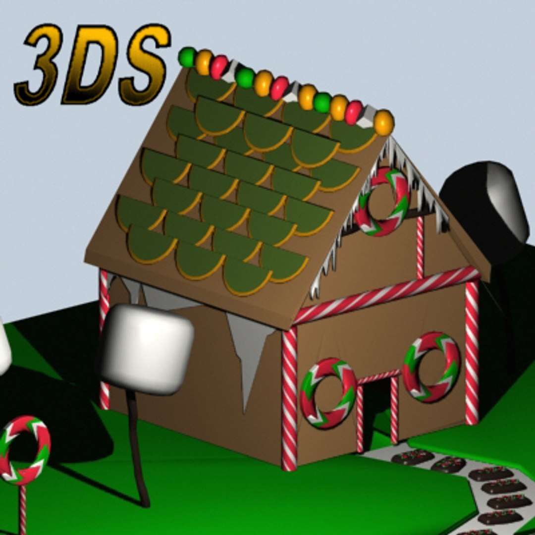 3d Ginger Bread House Model