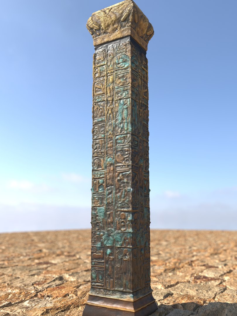 3D Egyptian Pillars Pack Model - TurboSquid 2193493