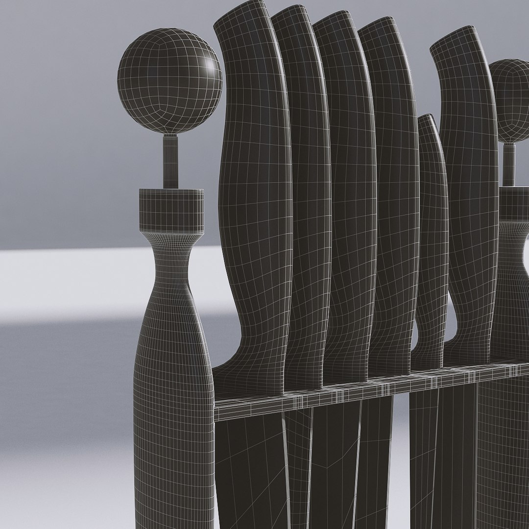 Knife Holder 3D Model - TurboSquid 1449819