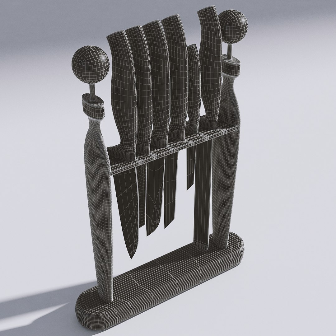 Knife Holder 3D Model - TurboSquid 1449819