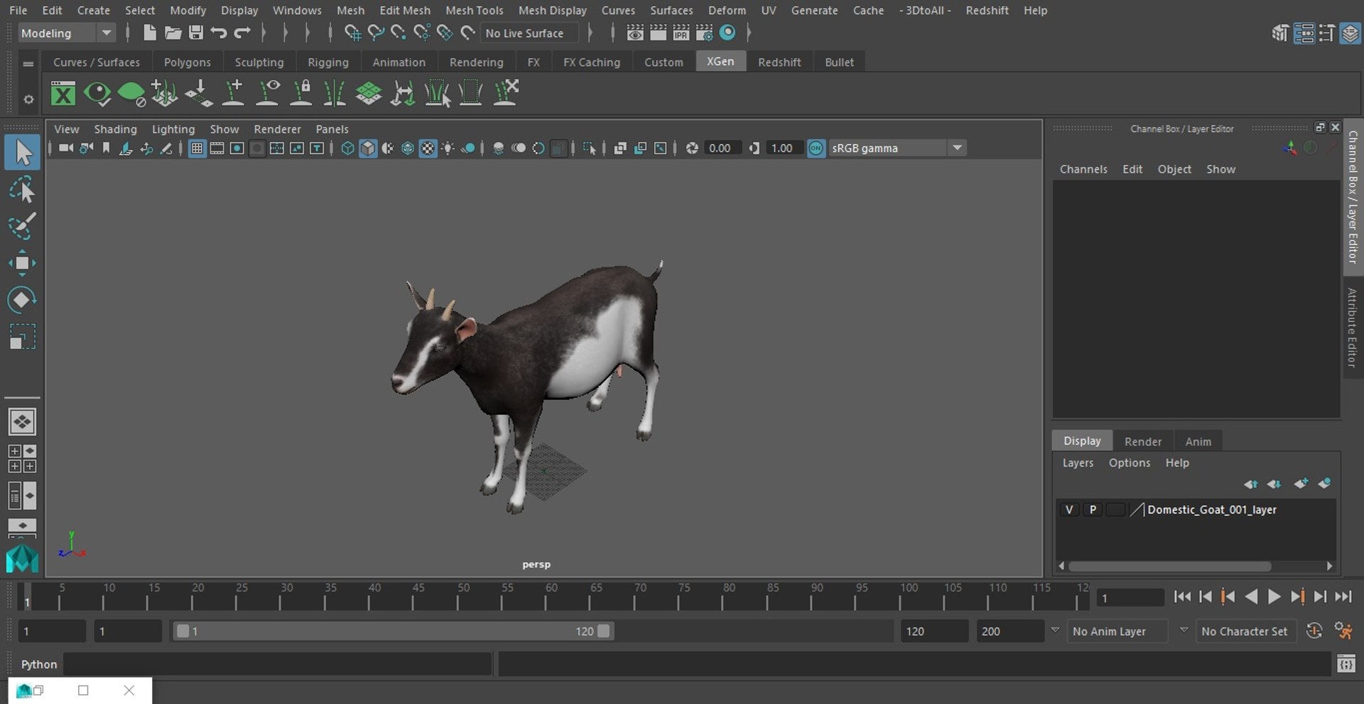 Domestic Goat 3D Model - TurboSquid 1993740