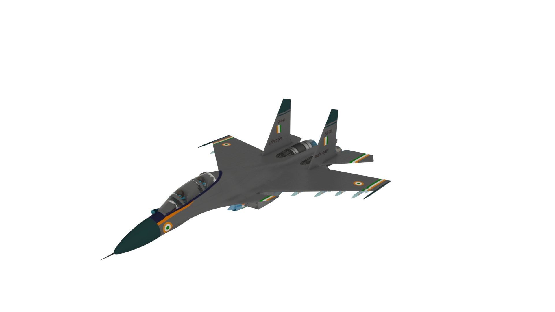 Sukhoi Su-30 3D Model - TurboSquid 1449486