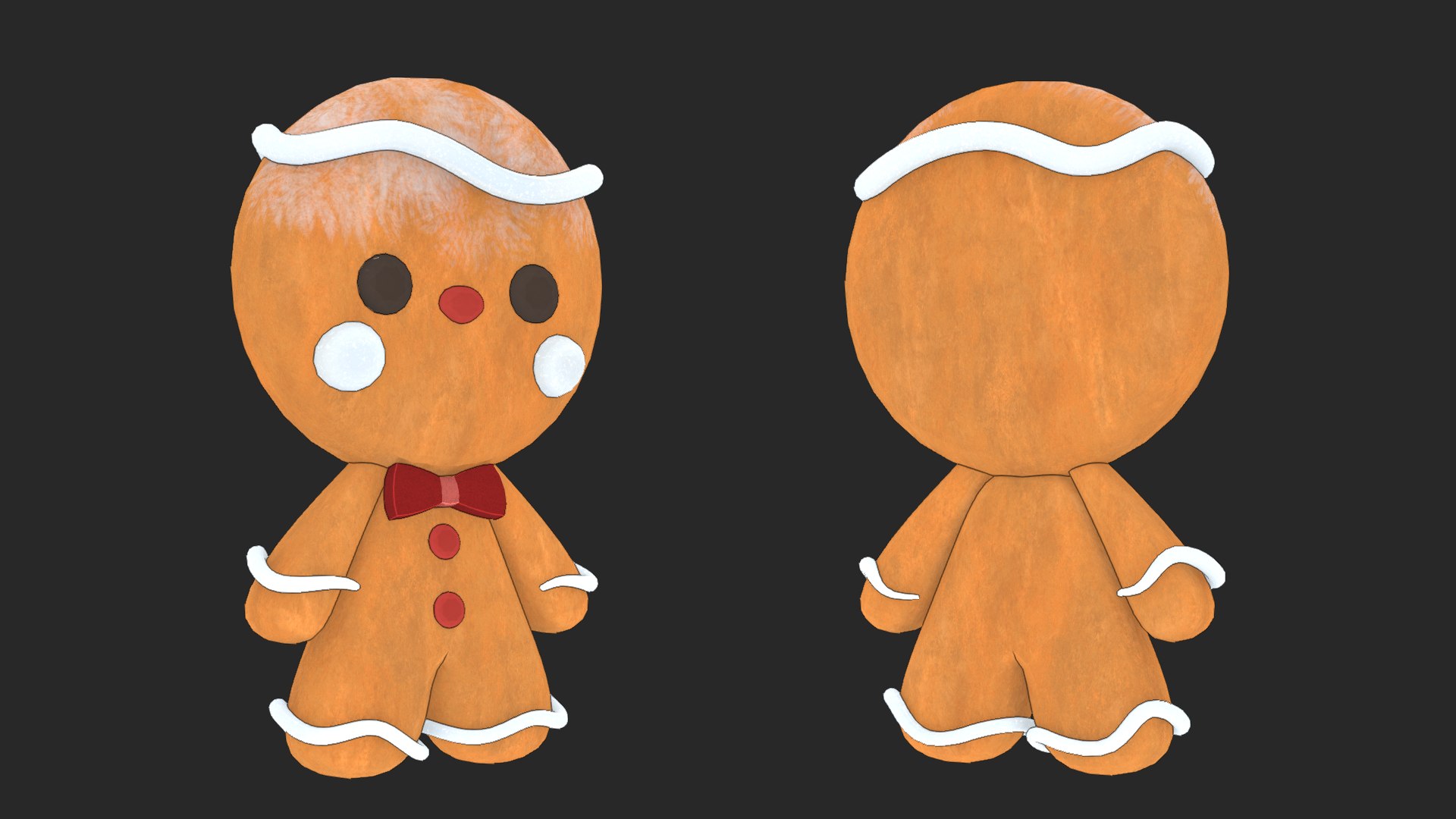 Ginger Bread Cookie 3D Model - TurboSquid 1996818