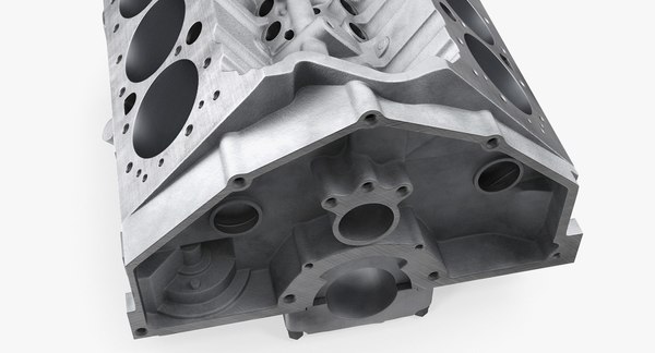 3D engine block piston - TurboSquid 1350283