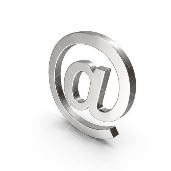 modelo 3d Símbolo AT de plata - TurboSquid 2305794