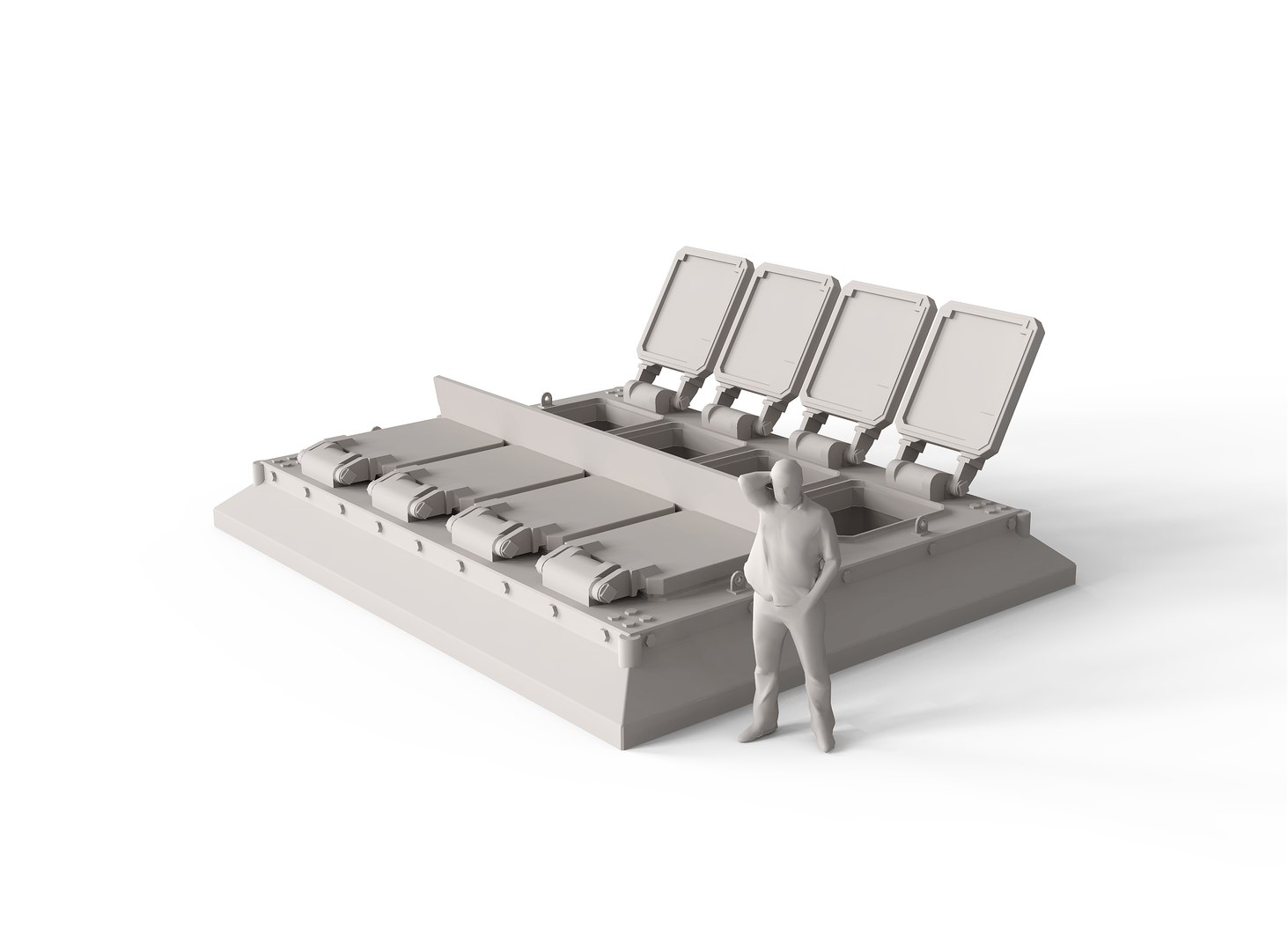 Mark 41 Vertical Launching System BGM 109 Tomahawk 3D Model ...