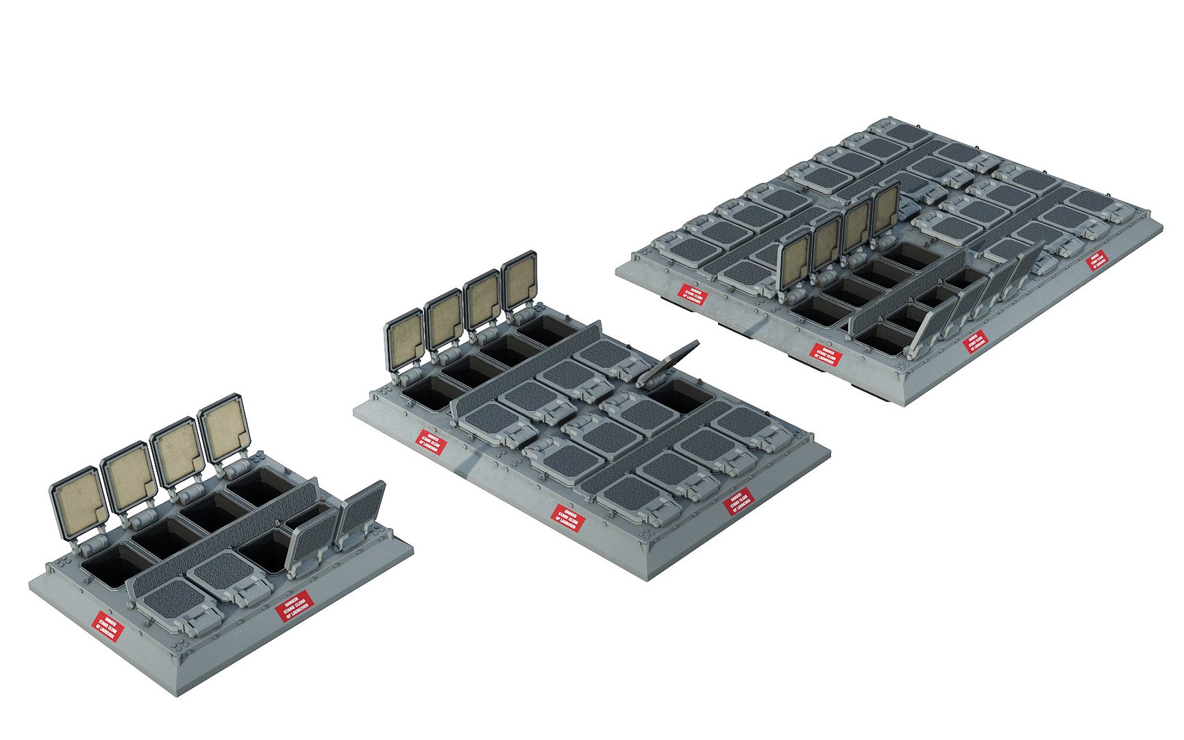 Mark 41 Vertical Launching System BGM 109 Tomahawk 3D Model ...