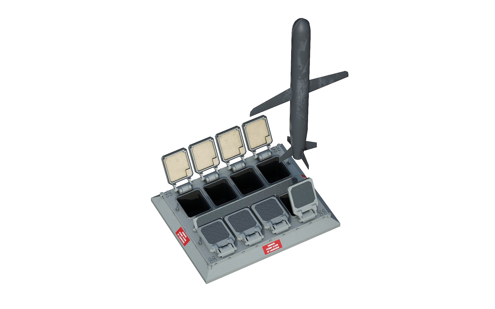 Mark 41 Vertical Launching System BGM 109 Tomahawk 3D Model ...