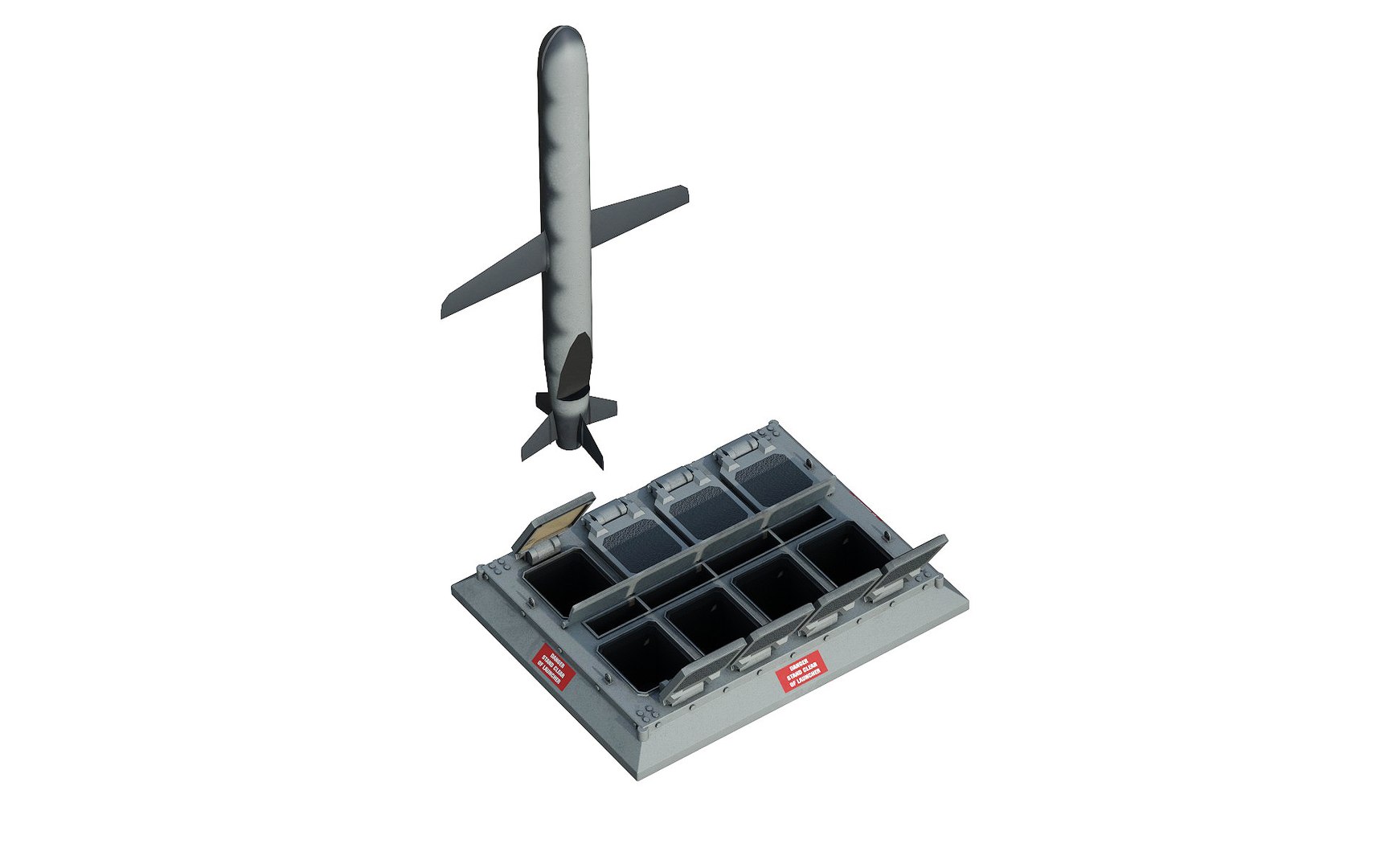 Mark 41 Vertical Launching System BGM 109 Tomahawk 3D Model ...