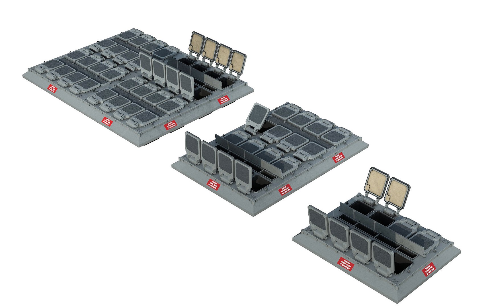 Mark 41 Vertical Launching System BGM 109 Tomahawk 3D Model ...