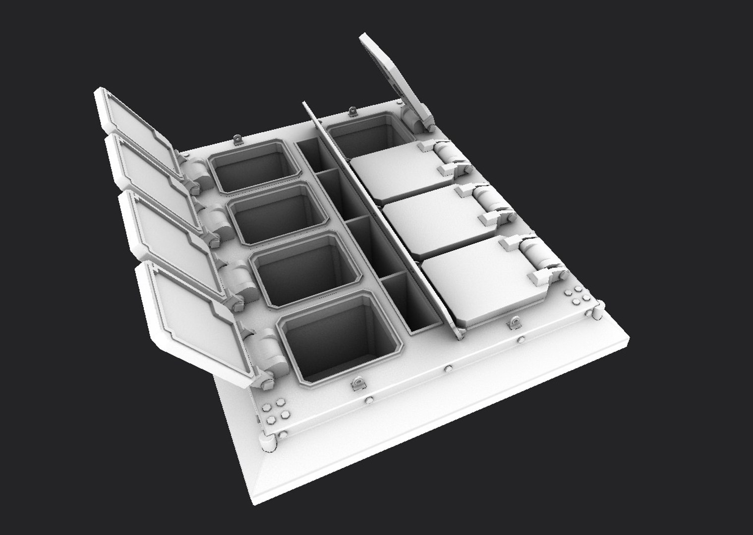 Mark 41 Vertical Launching System BGM 109 Tomahawk 3D Model ...