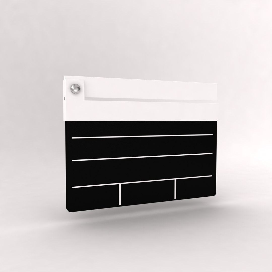 3d Model Clapper Board