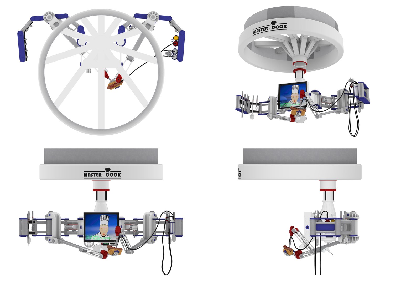 Master-cook Automated Chef 3D Model - TurboSquid 1744583
