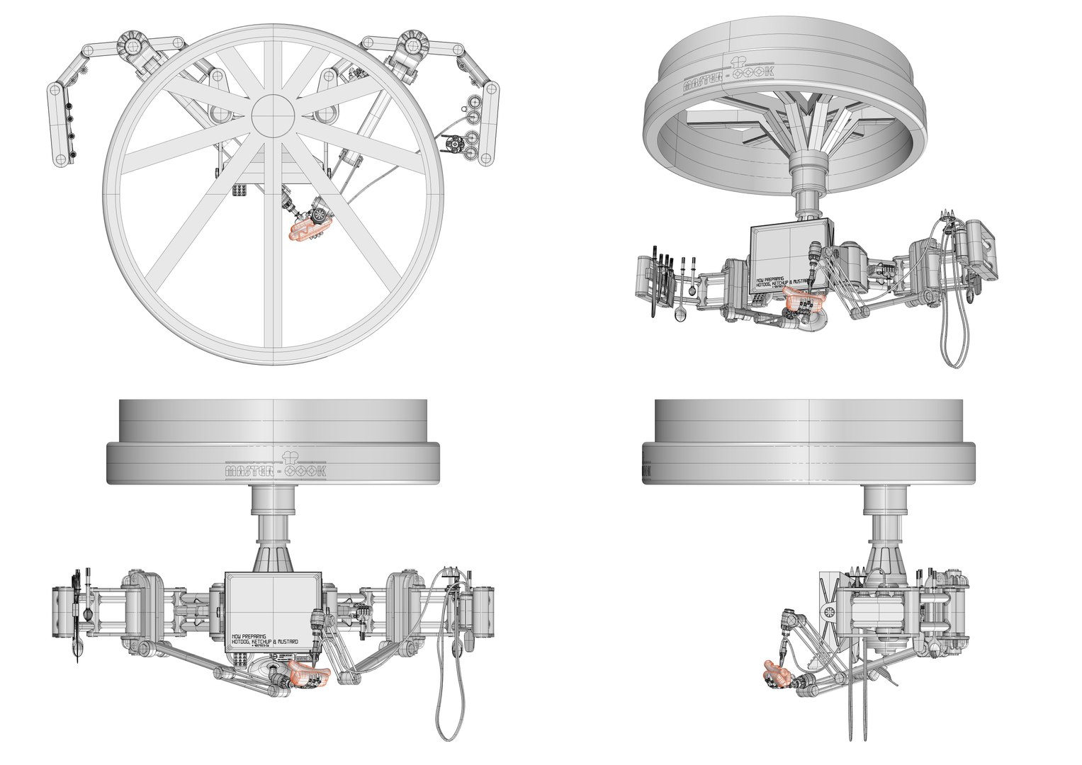 Master-cook Automated Chef 3D Model - TurboSquid 1744583