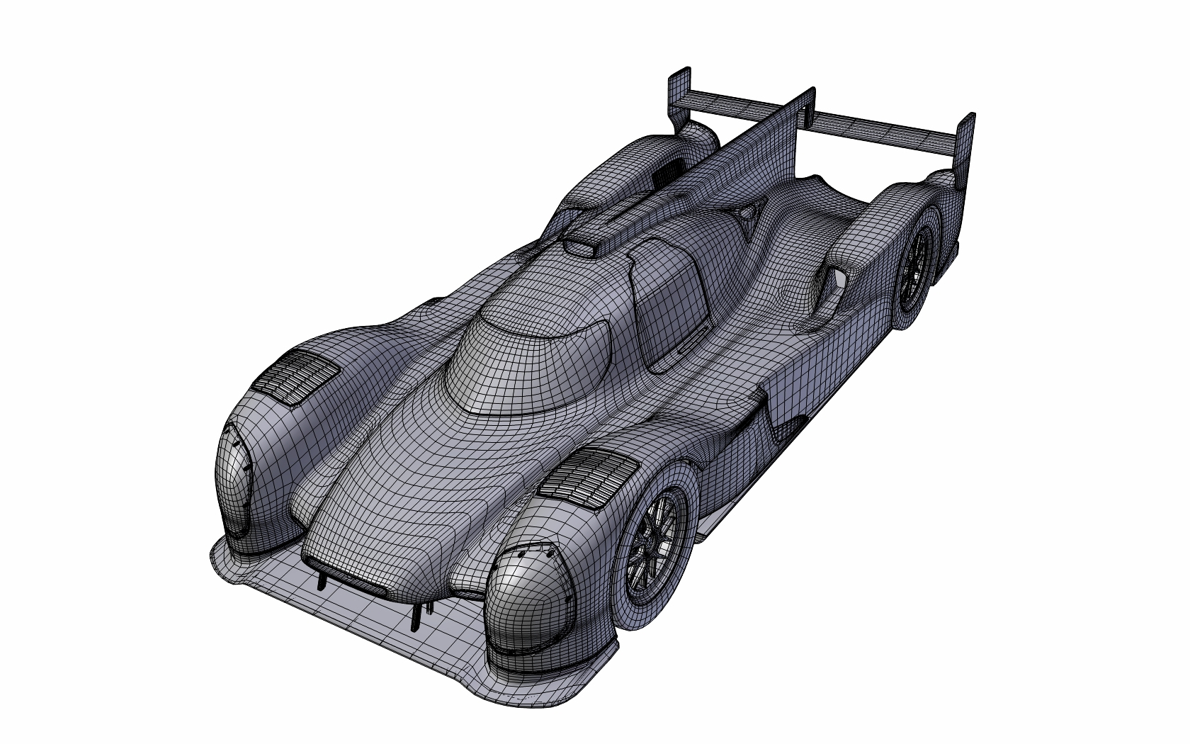 3d model 2014 le mans porsche