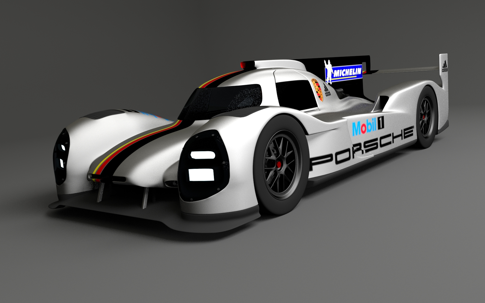 3d model 2014 le mans porsche
