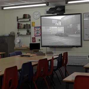 Download 3D Classroom Blender Models - TurboSquid