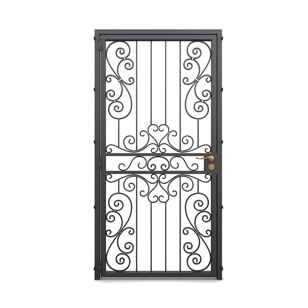 Wrought Iron Gate 05 3D - TurboSquid 1411936