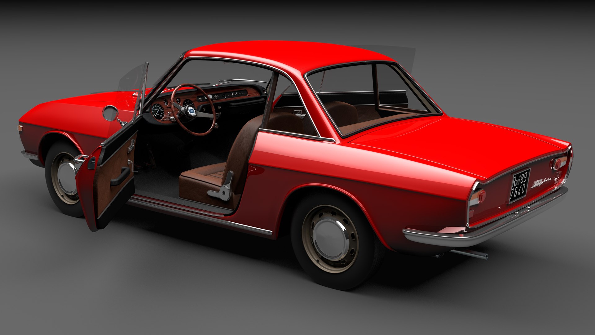 3d Lancia Coupe Fulvia Model