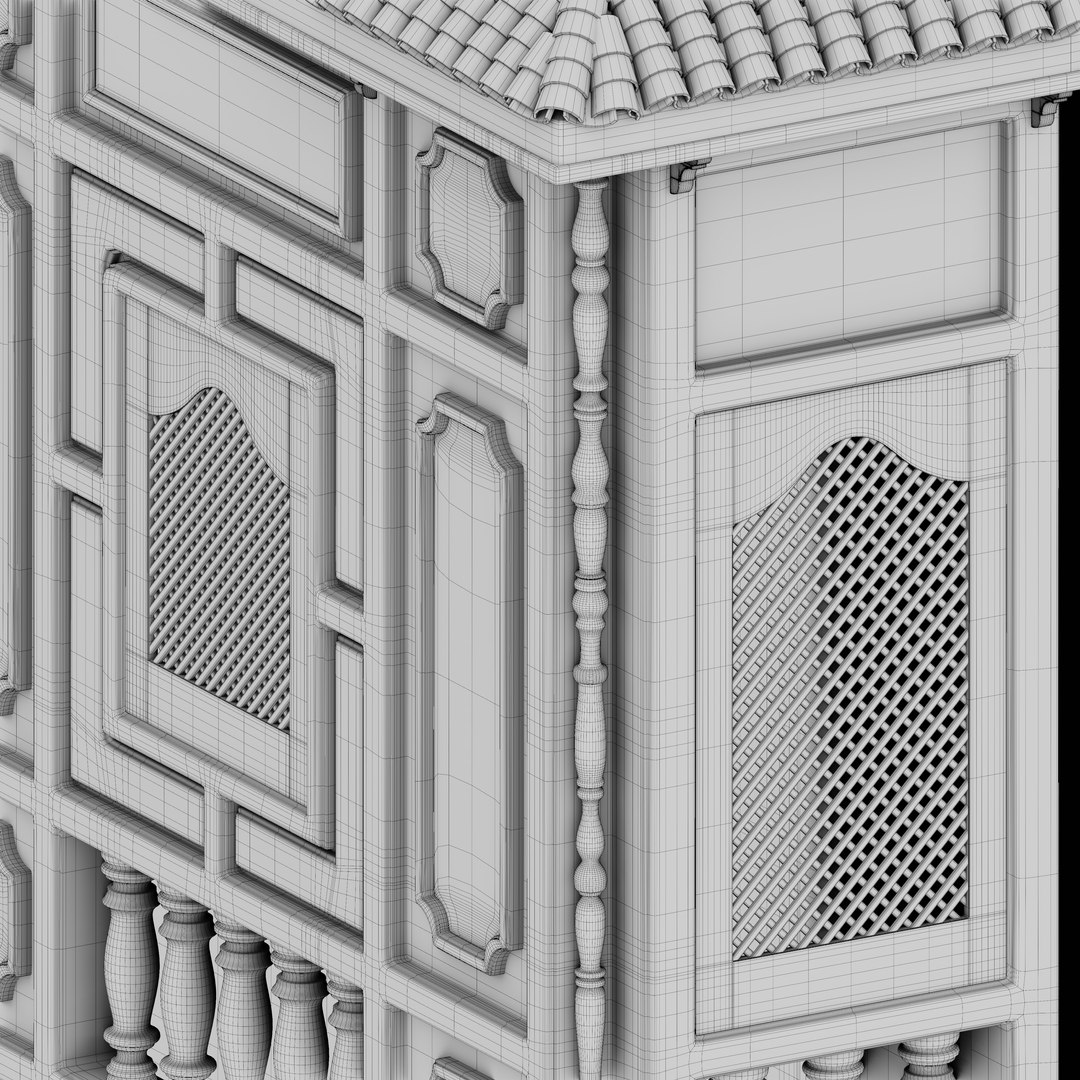 Blue Mashrabiya 3D Model - TurboSquid 1741265