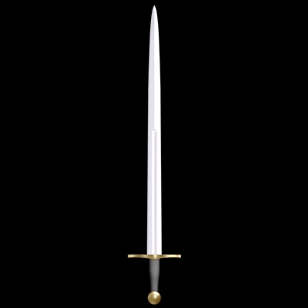3d Model Knight Sword