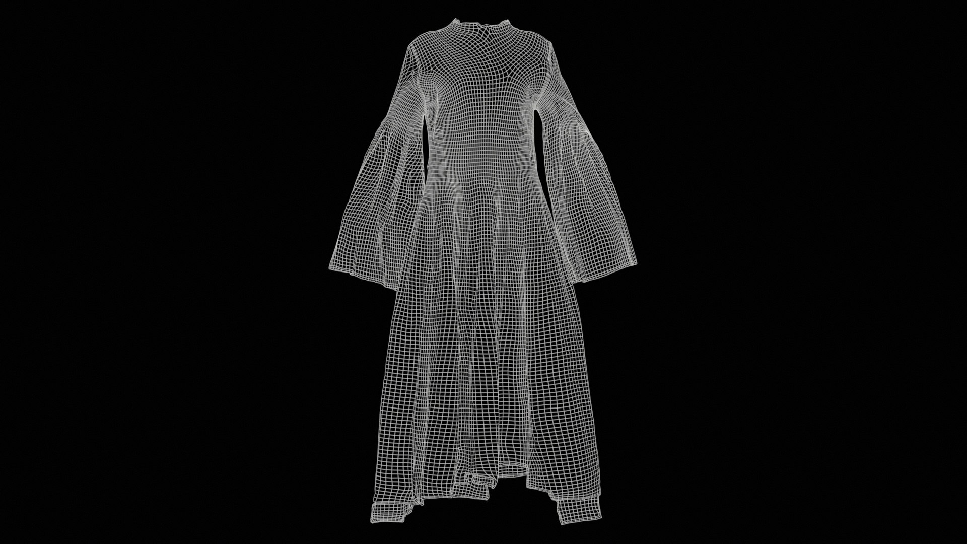 3D Multi Panel Dress Remastered - TurboSquid 2361418