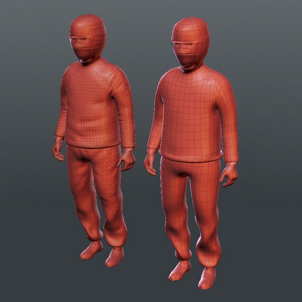 3d model worker pc operation