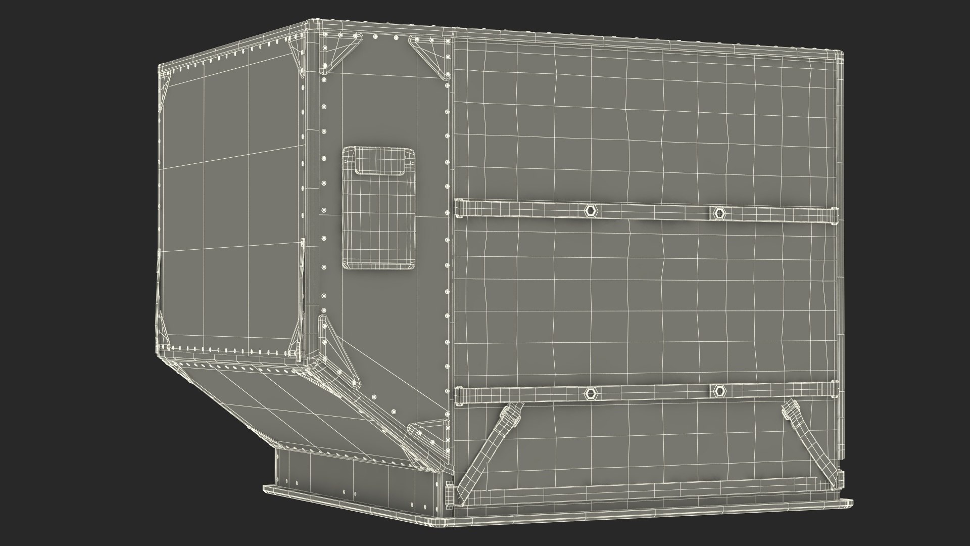 LD3 Aluminium Airport Container Aged(1) 3D model - TurboSquid 2094452