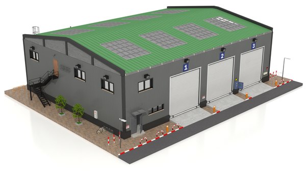 Industrial Building Factory SketchUp Models for Download | TurboSquid