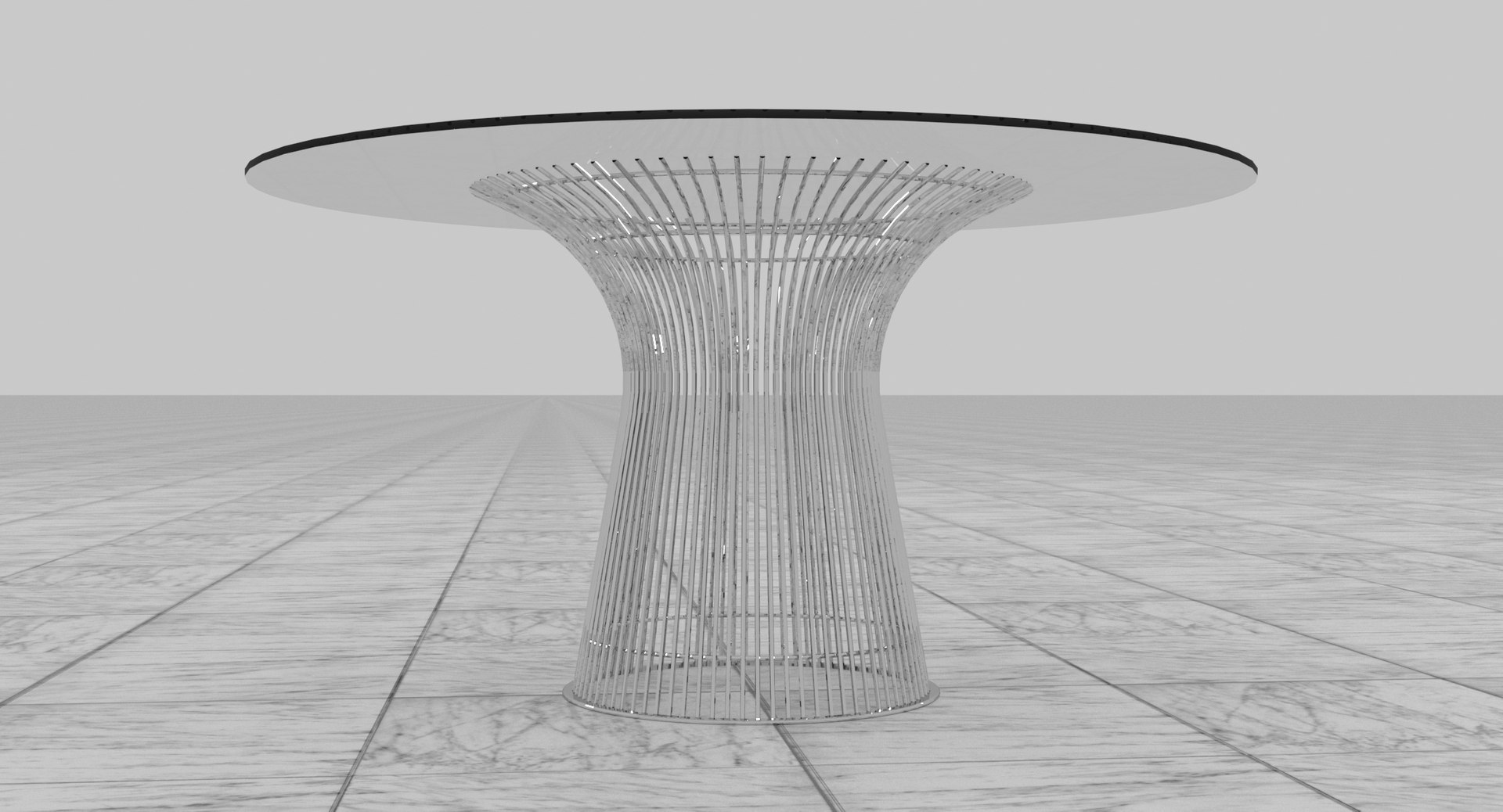 3D Platner Dining Table Model - TurboSquid 2016287
