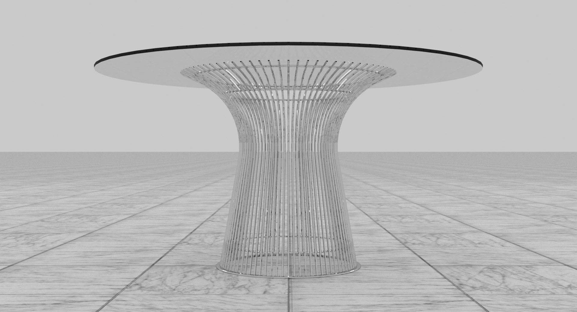 3D Platner Dining Table Model - TurboSquid 2016287
