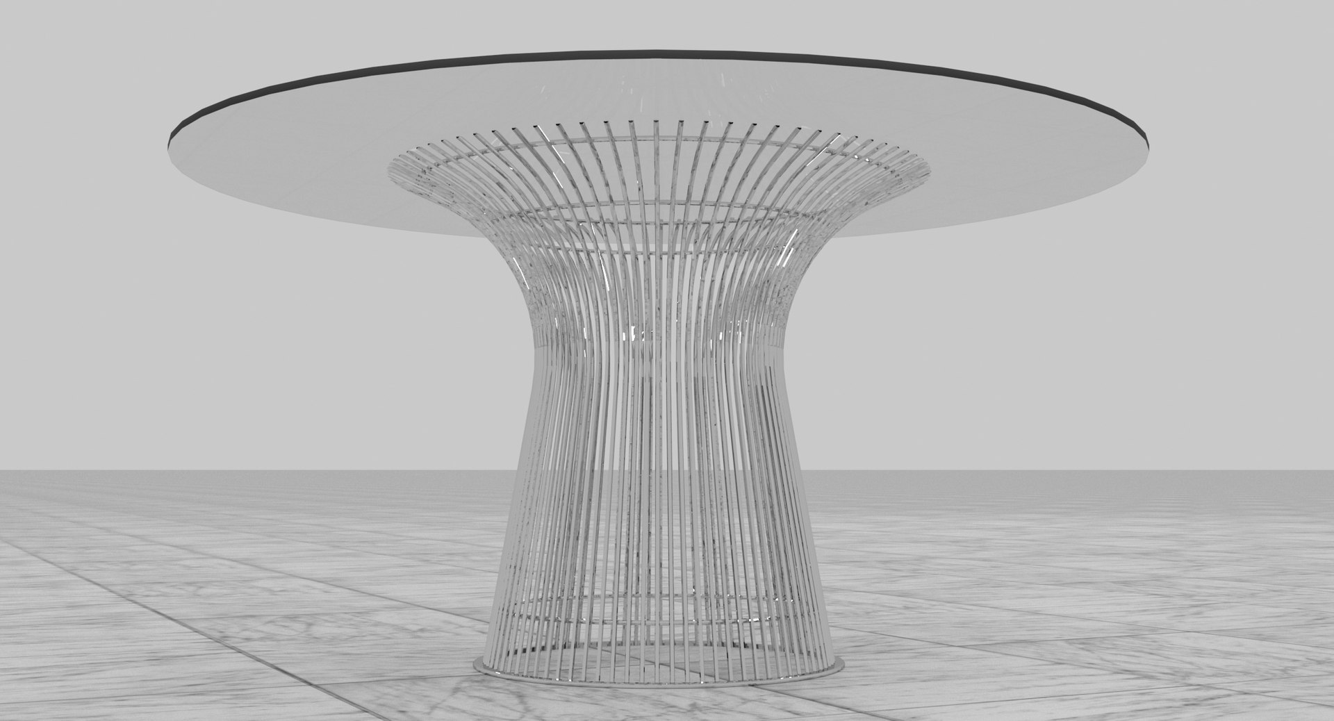 3D Platner Dining Table Model - TurboSquid 2016287
